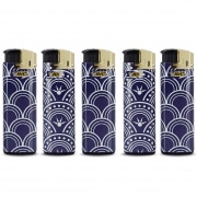 5 briquets Bic mini à pierre Gold - 5,00€